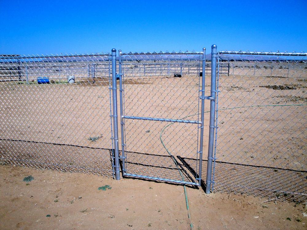 120" Tall - Commercial Chain Link Single Swing Gate – America's Fence ...